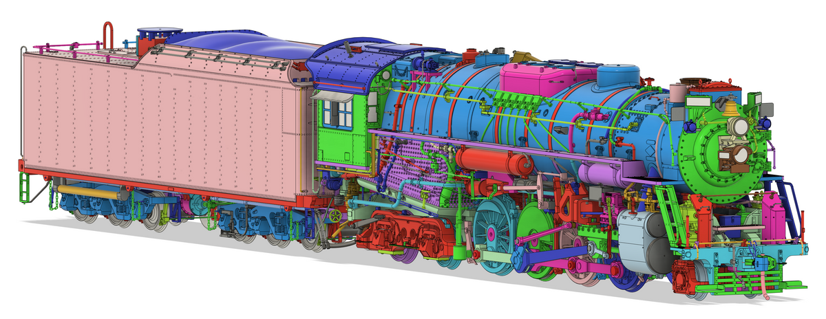 Nickel Plate Road Class S-2 2-8-4 Berkshire Steam Locomotive Road #759 ...