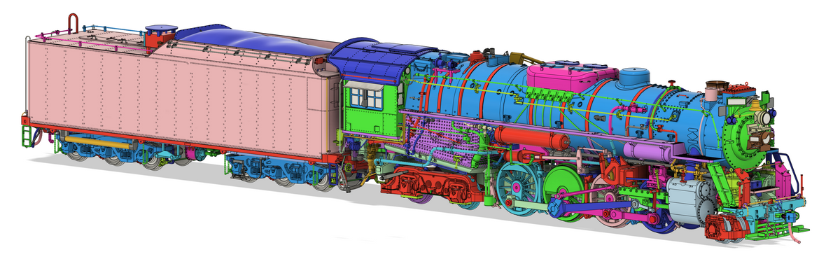 Nickel Plate Road Class S-2 2-8-4 Berkshire Steam Locomotive Era: 1950 ...